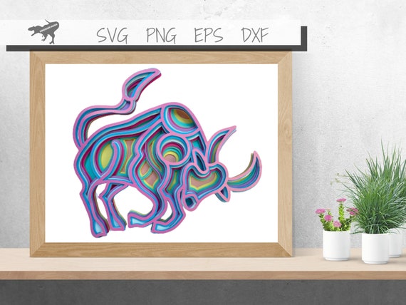 Taurus Shadow Box SVG File for Cricut & Silhouette 3D | Etsy