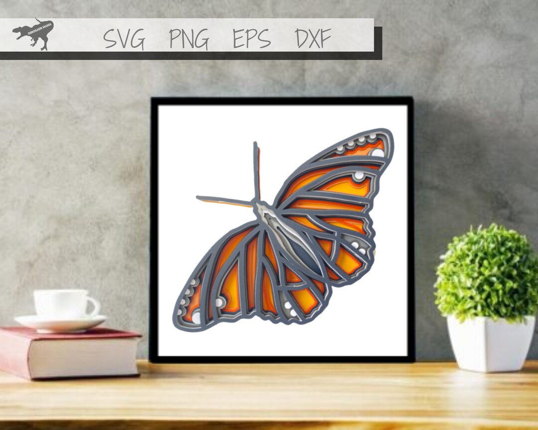 Monarch Butterfly SVG File for Cricut and Silhouette Layered - Etsy