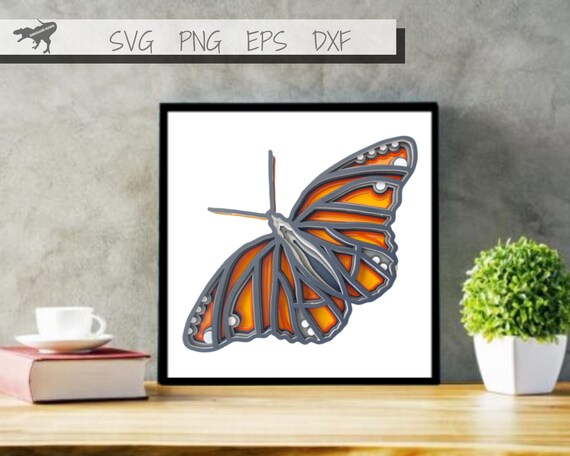 Monarch Butterfly SVG File for Cricut and Silhouette Layered - Etsy