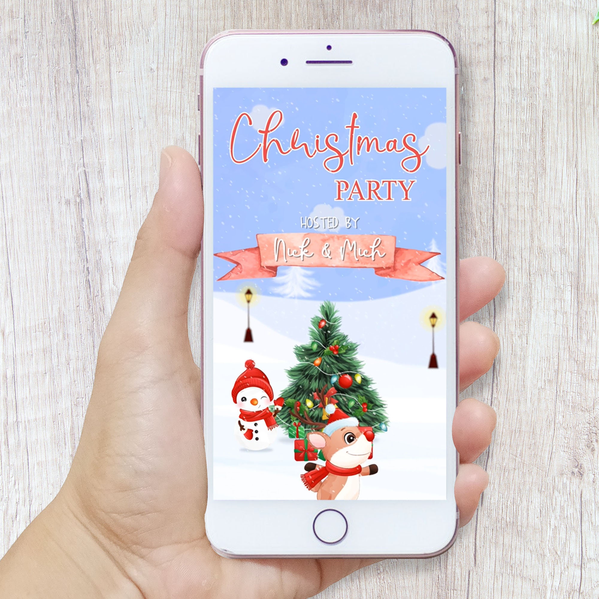 Christmas Party Video Invitation Christmas Party Animated Invitation ...