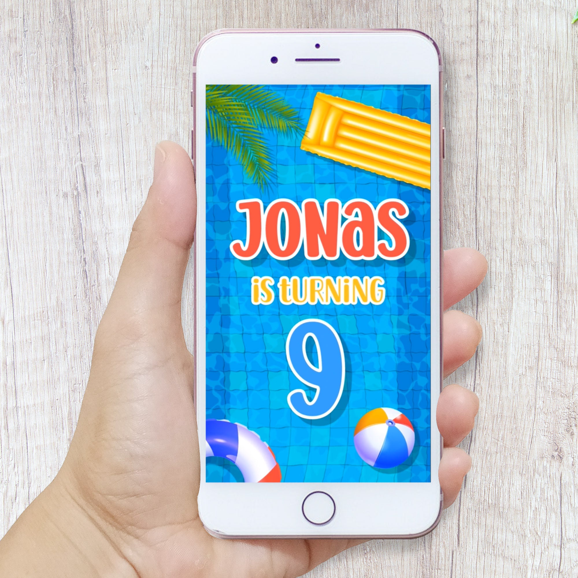 Pool Party Video Invitation Pool Party Animated Invitation Summer ...