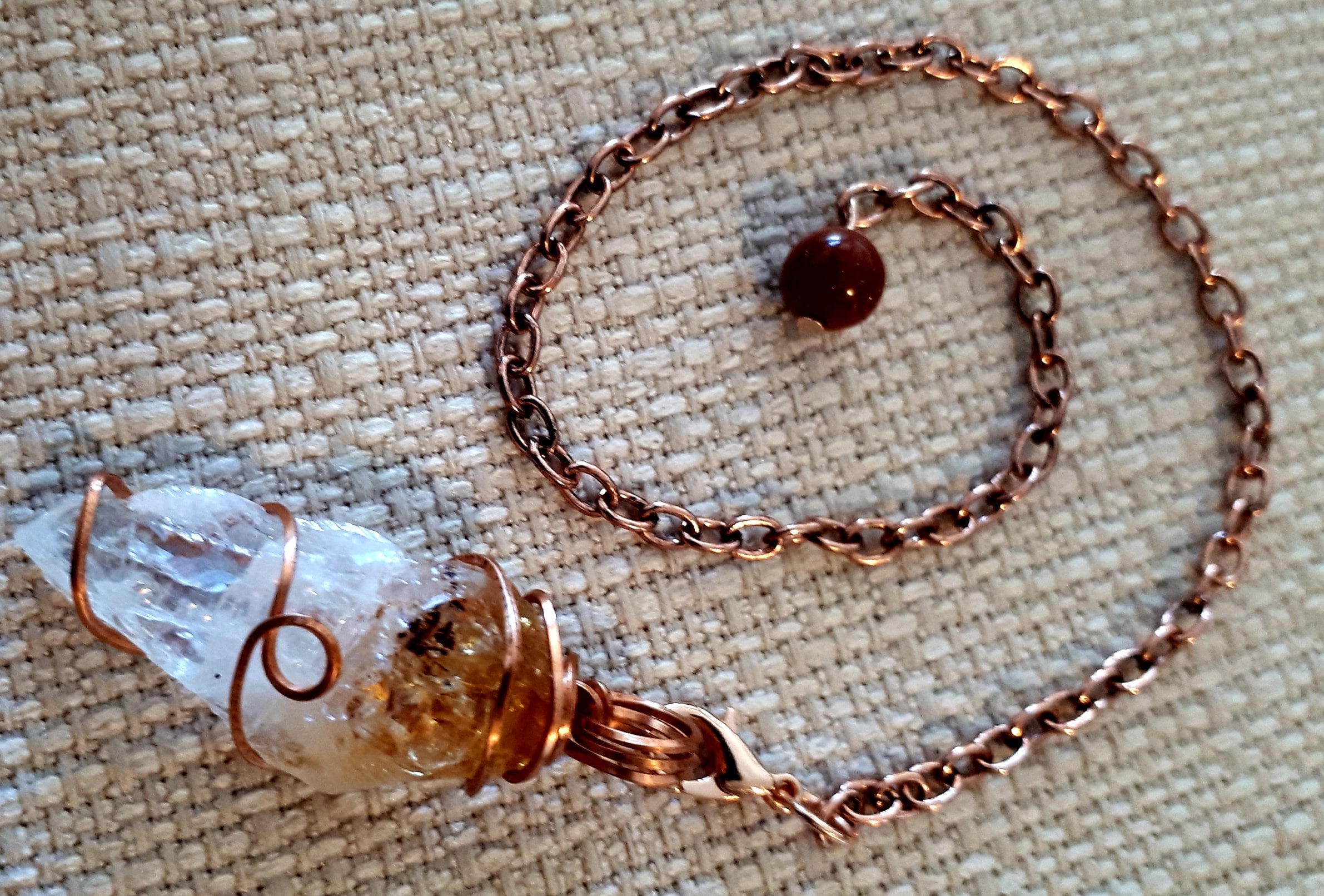 2 Pendulum 12 Inch Dowsing Chains in Silver, Copper, or Bronze With ...