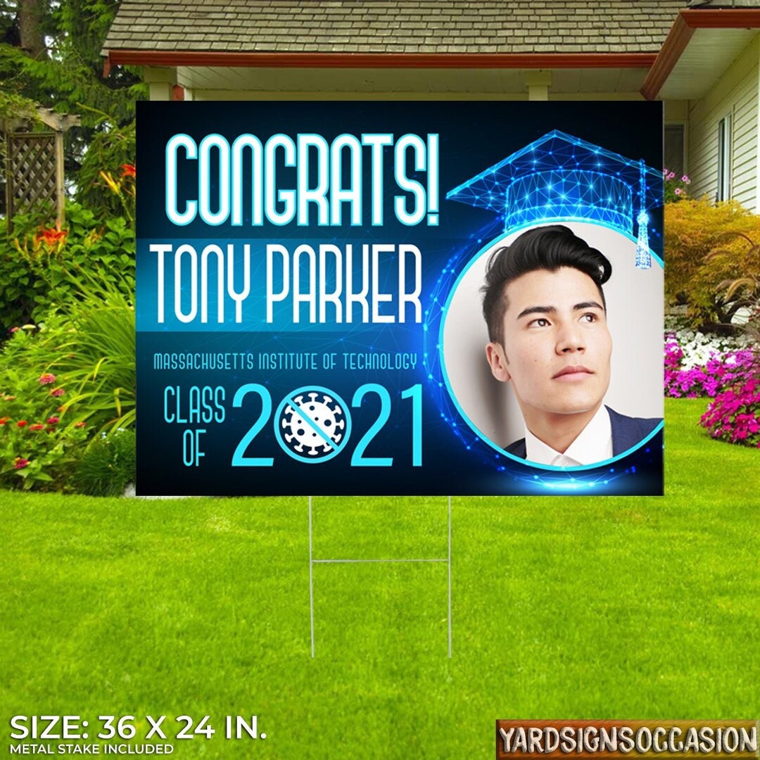 Class of 2022 Graduation Yard Sign Personalize Graduation - Etsy