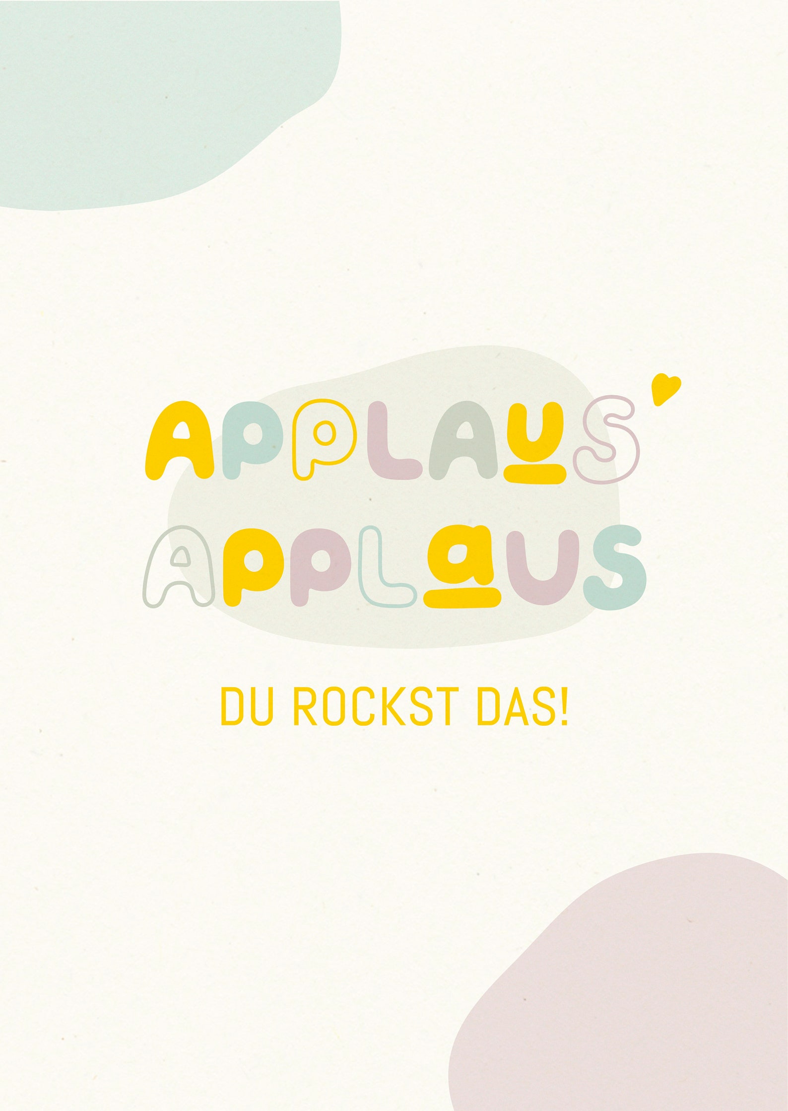 Postkarte "APPLAUS APPLAUS" - Etsy.de