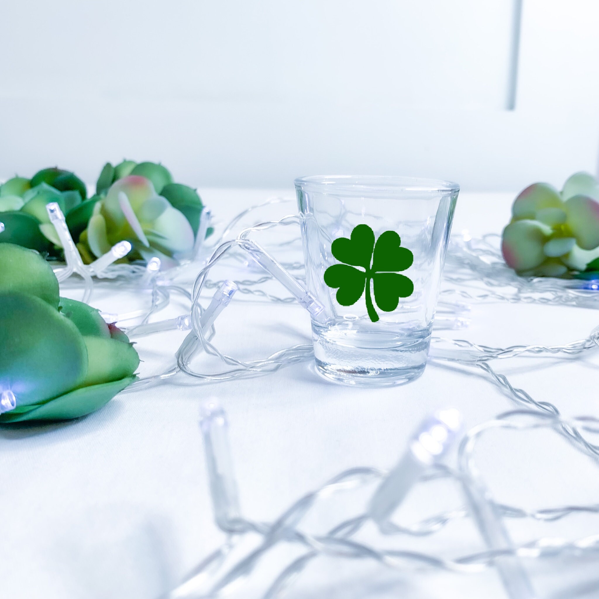 Custom Shamrock Shot Glass | Custom Shot Glass | St. Patrick's Day Shot ...