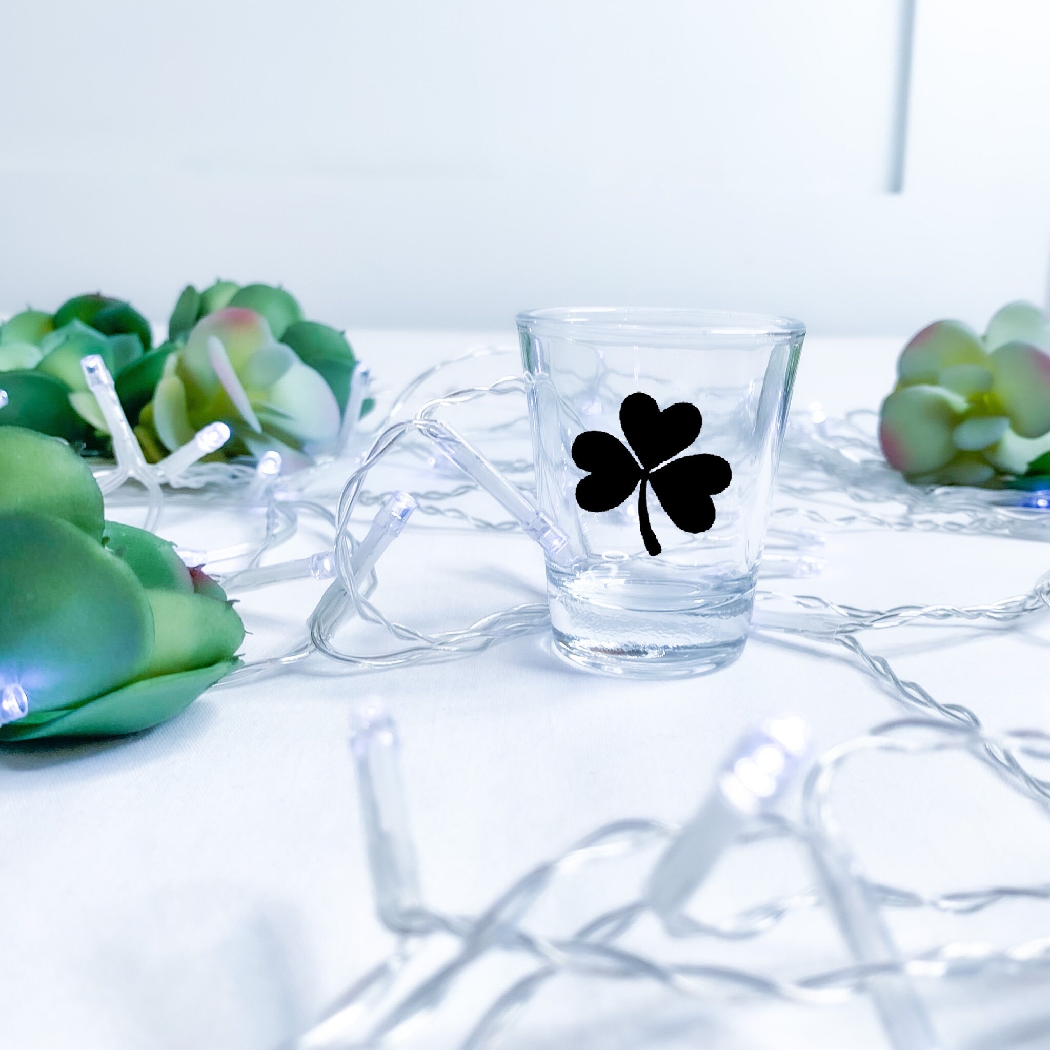Custom Shamrock Shot Glass | Custom Shot Glass | St. Patrick's Day Shot ...