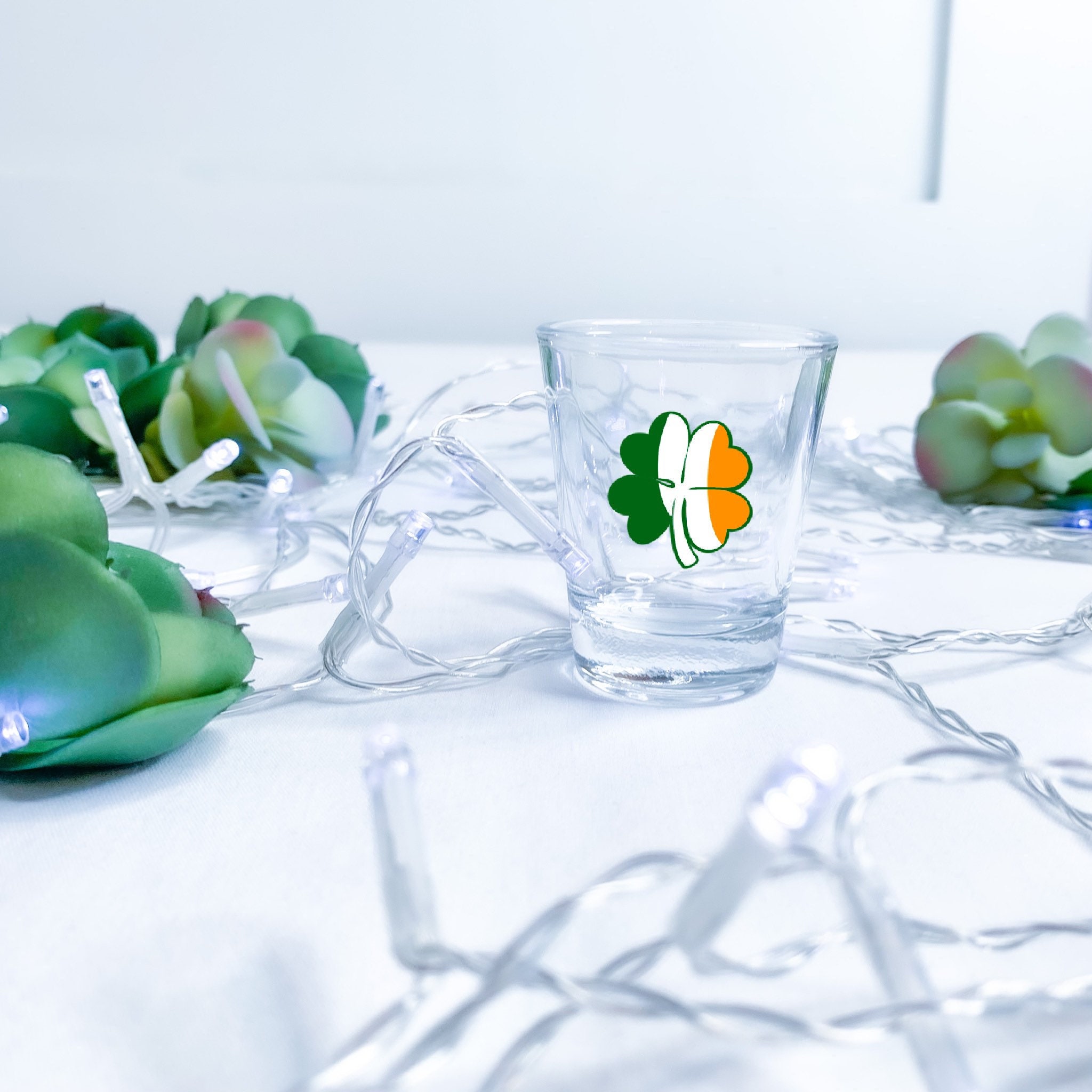 Custom Shamrock Shot Glass | Custom Shot Glass | St. Patrick's Day Shot ...