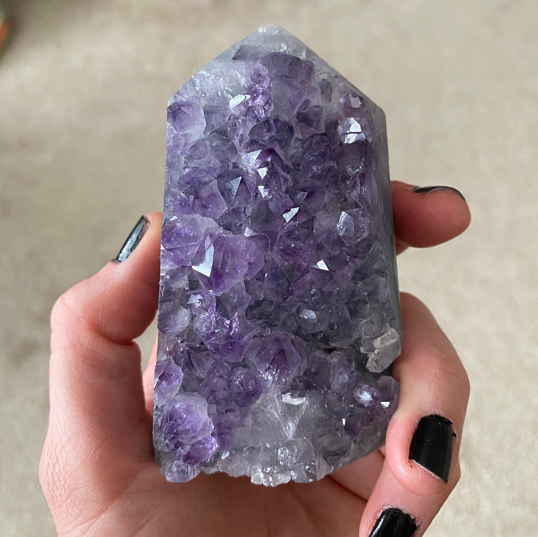 Raw Amethyst tower | Etsy