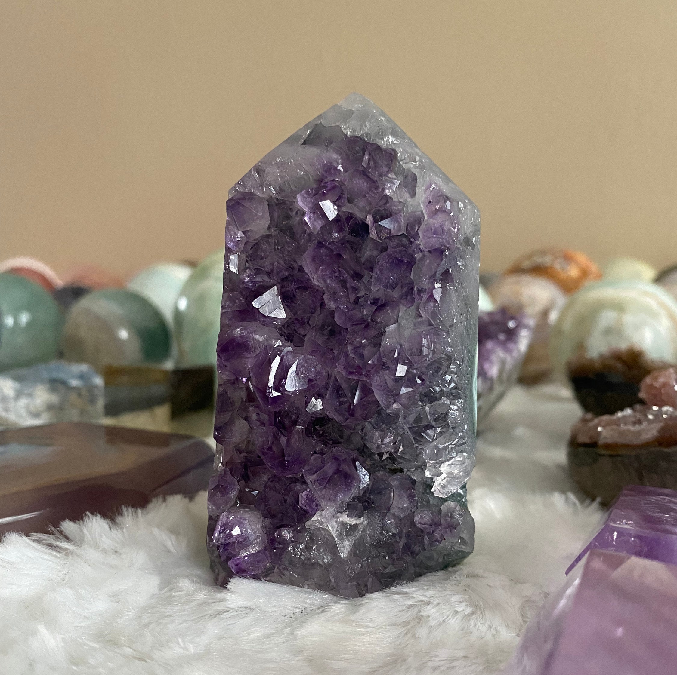 Raw Amethyst tower | Etsy