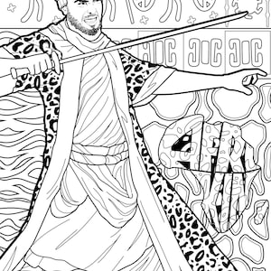 Machine Gun Kelly Coloring Pages