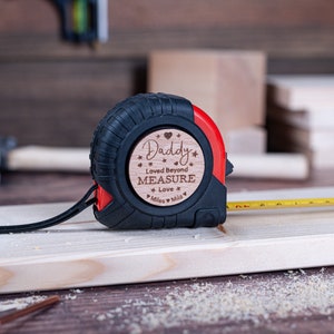 Father's Day Gift, Personalised Tape Measure, Gift for Him, Birthday ...