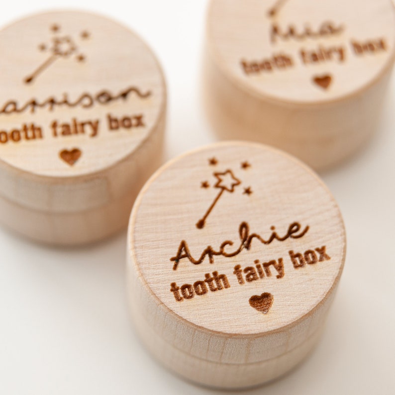 Tooth Fairy Box Personalised Wooden Tooth Box Engraved | Etsy