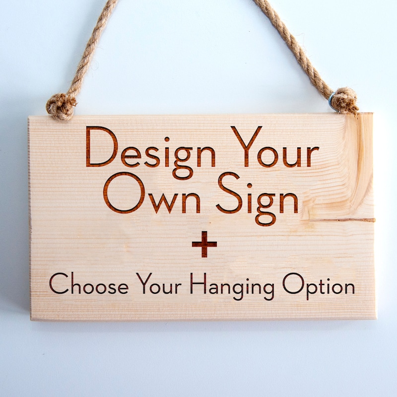 Custom Tent Hanging Sign - Etsy UK