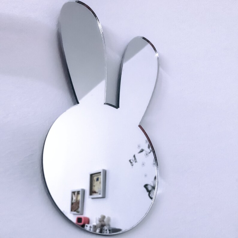 Bunny Mirror Wall Decoration Rabbit Acrylic Mirror Girls - Etsy UK