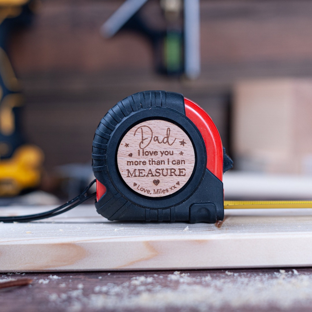Father's Day Gift, Personalised Tape Measure, Gift for Him, Birthday ...