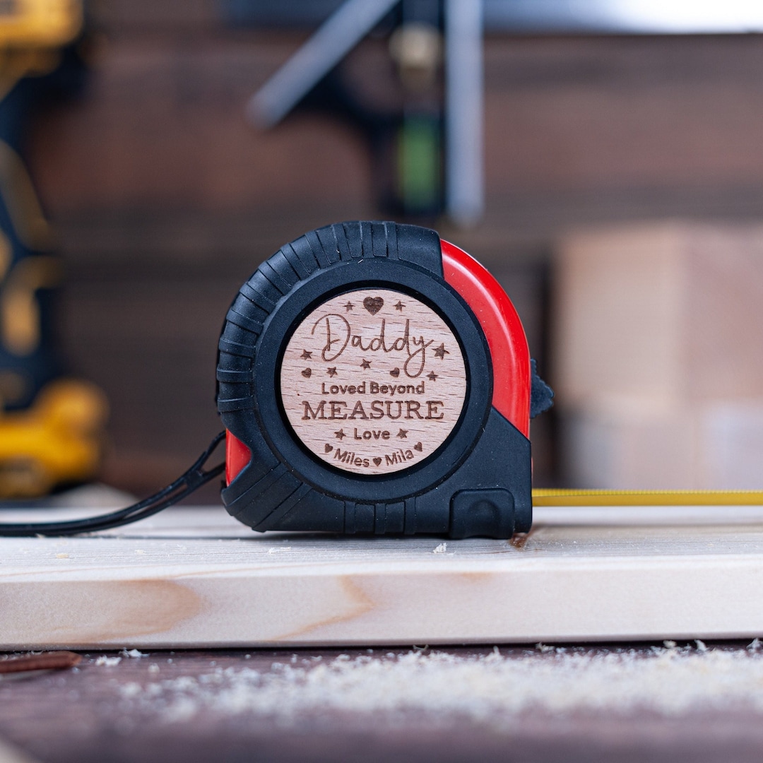 Father's Day Gift, Personalised Tape Measure, Gift for Him, Birthday ...