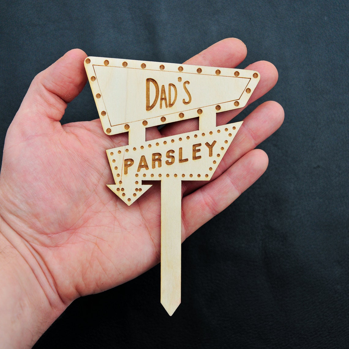 Wooden Plant Sign Retro Sign Garden Sign Herb Garden Marker - Etsy