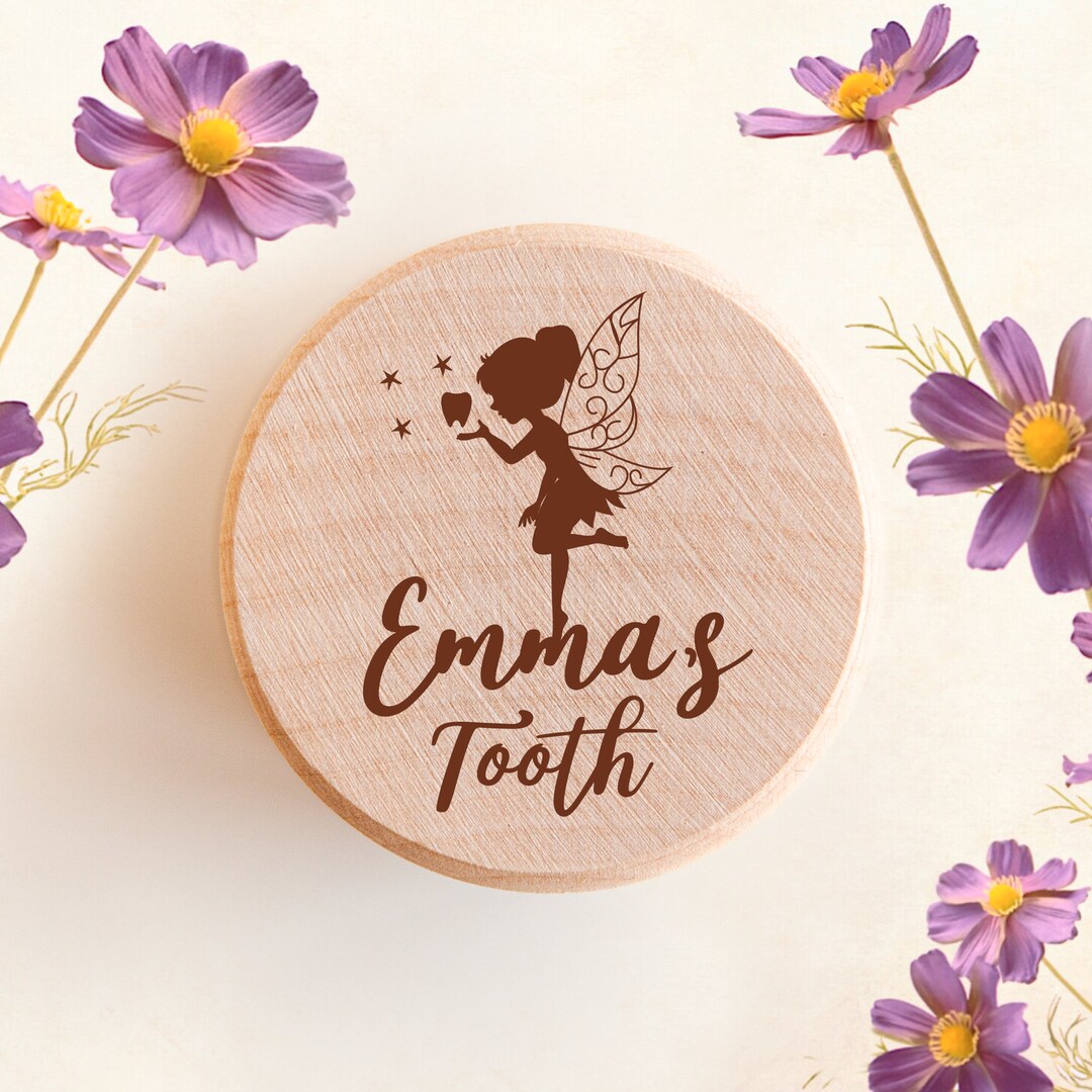 Tooth Fairy Box, Personalised, Wooden Tooth Box, Engraved Keepsake Box ...