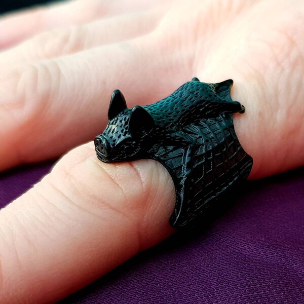 Bat Ring - Etsy