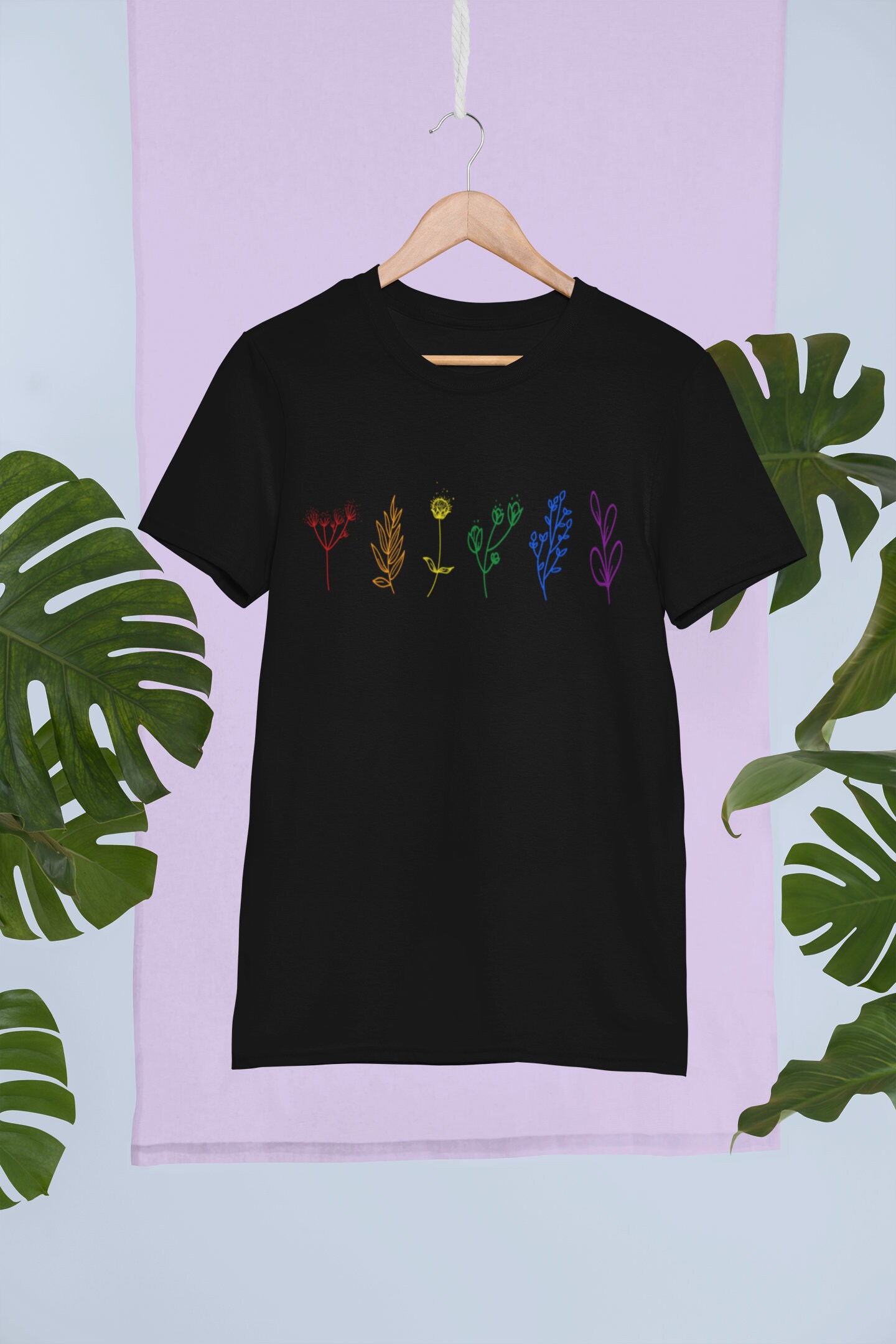 LGBT Wildflowers Png, Floral Pride Flag Designs, Instant Digital ...