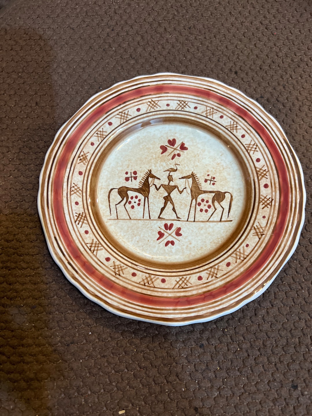 Vintage Greece Plate Hand Painted - Etsy