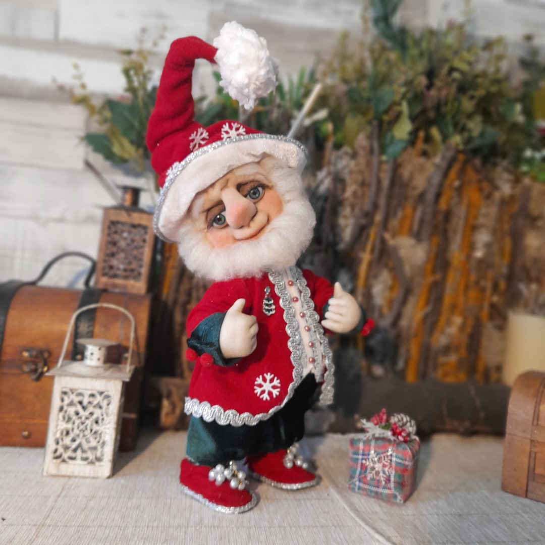 Sold. Made to Order. Can Be Repeated Santa Doll Handmade Textile Doll ...