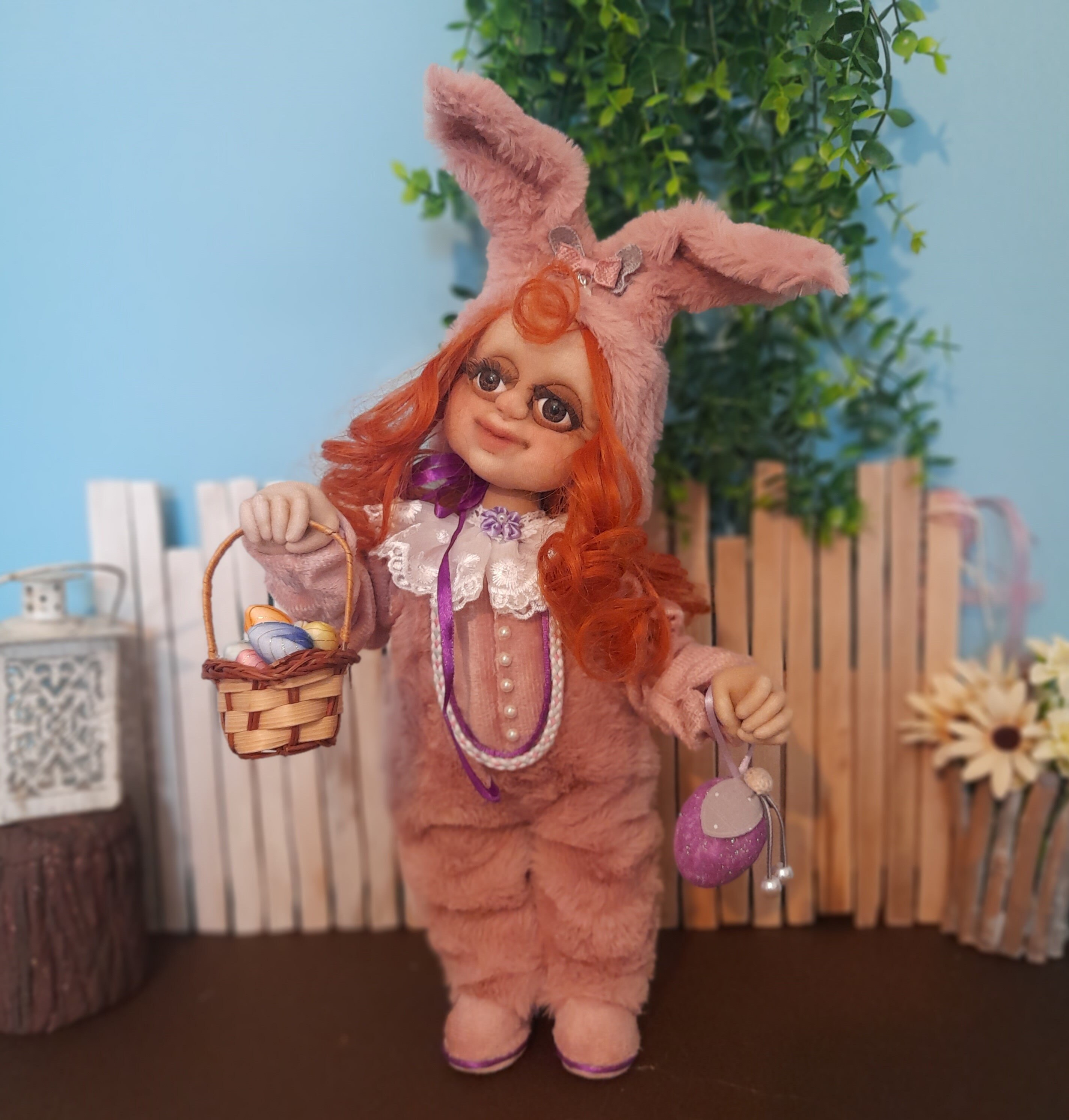 Sold Approximate Repetition Possible Easter Bunny Easter Decor Easter ...