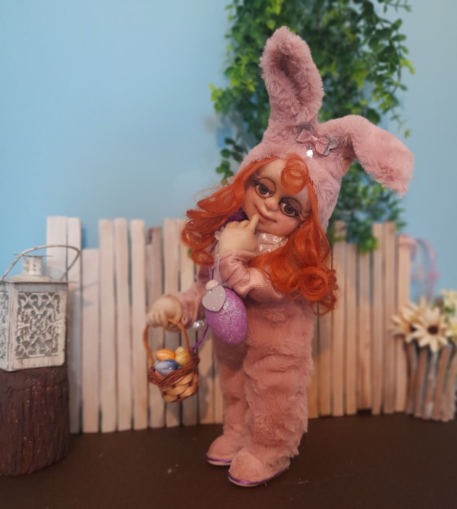 Sold Approximate Repetition Possible Easter Bunny Easter Decor Easter ...