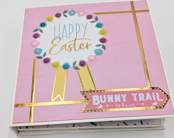 Happy Easter Scrapbook Album Easter Mini Album Spring Themed Photo ...