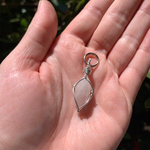 Natural Crystal Keychain, Double Terminated Crystal, Pet Collar Charm ...
