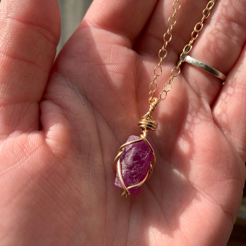 Raw Ruby Jewelry - Etsy