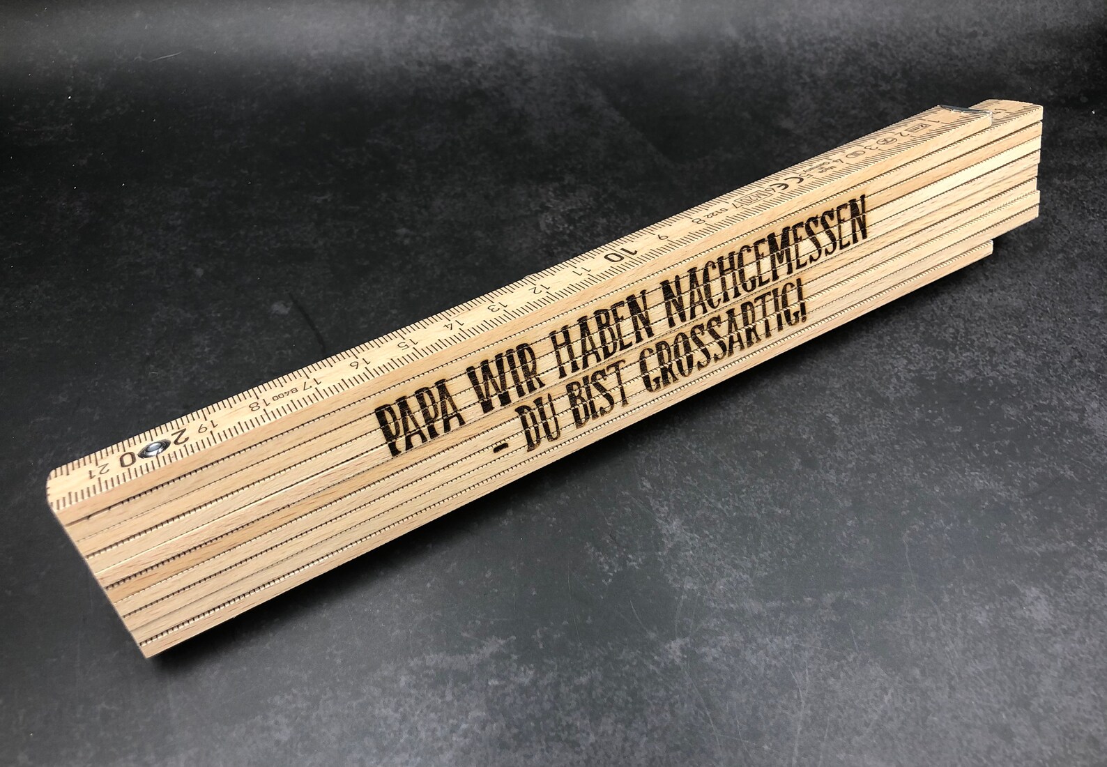 Zollstock Meterstab aus Holz Geschenk für Männer Papa - Etsy
