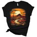 Desert Sunset Scene Women's Western Graphic Tee, Country Shirt, Nature ...