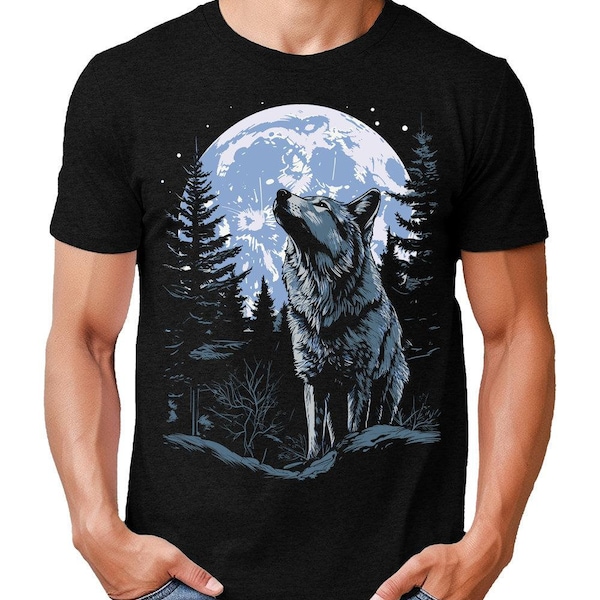 Wolf Shirt - Etsy