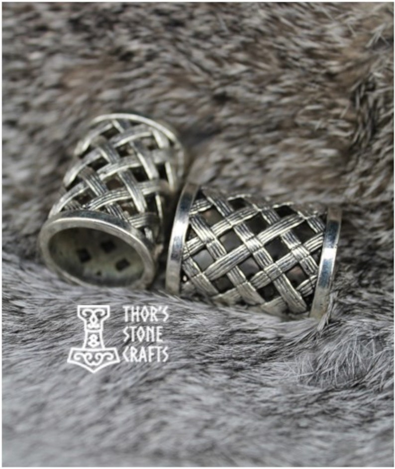 Viking Large Basket Weave Hair Beard Ring - Etsy