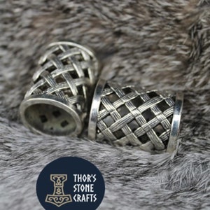 Viking Large Basket Weave Hair Beard Ring - Etsy