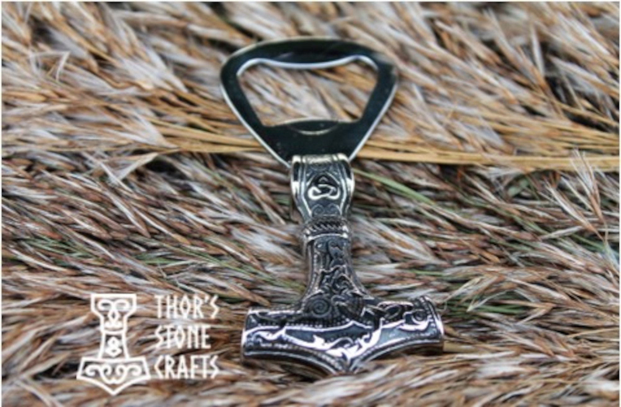 Viking Mjolnir Thor's Hammer Bottle Opener Drinking Skal - Etsy UK