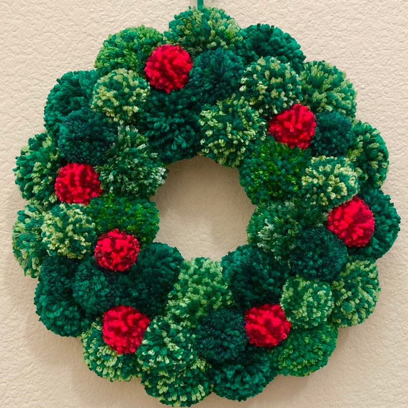 Pom Pom Wreaths Wreaths - Etsy