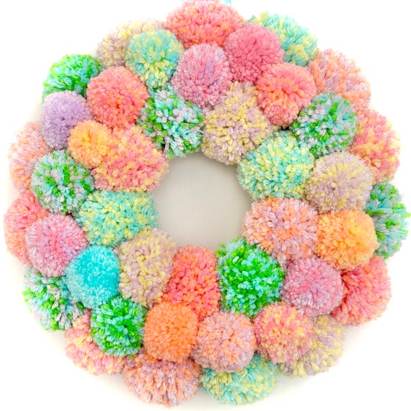 Spring Yarn Wreath - Etsy