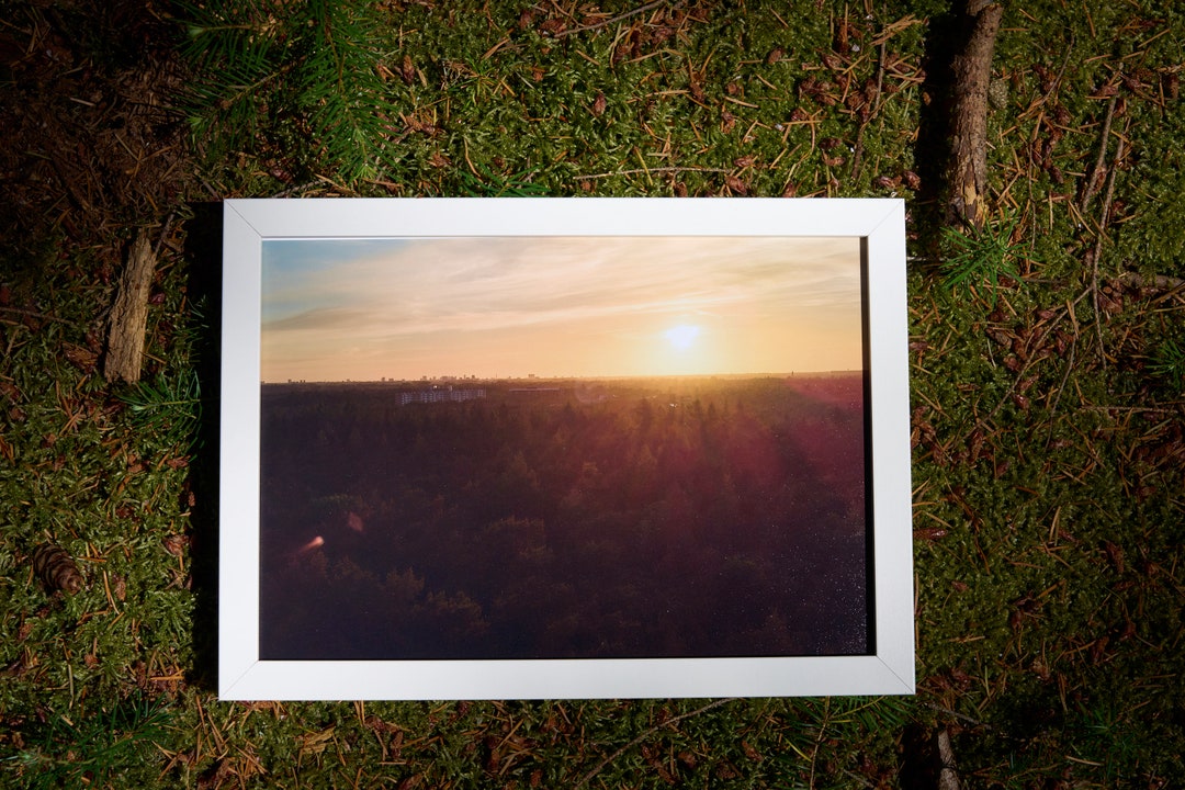 Sunset Photo Summer Night Drone Photo Print Wall Art Summer Nature ...