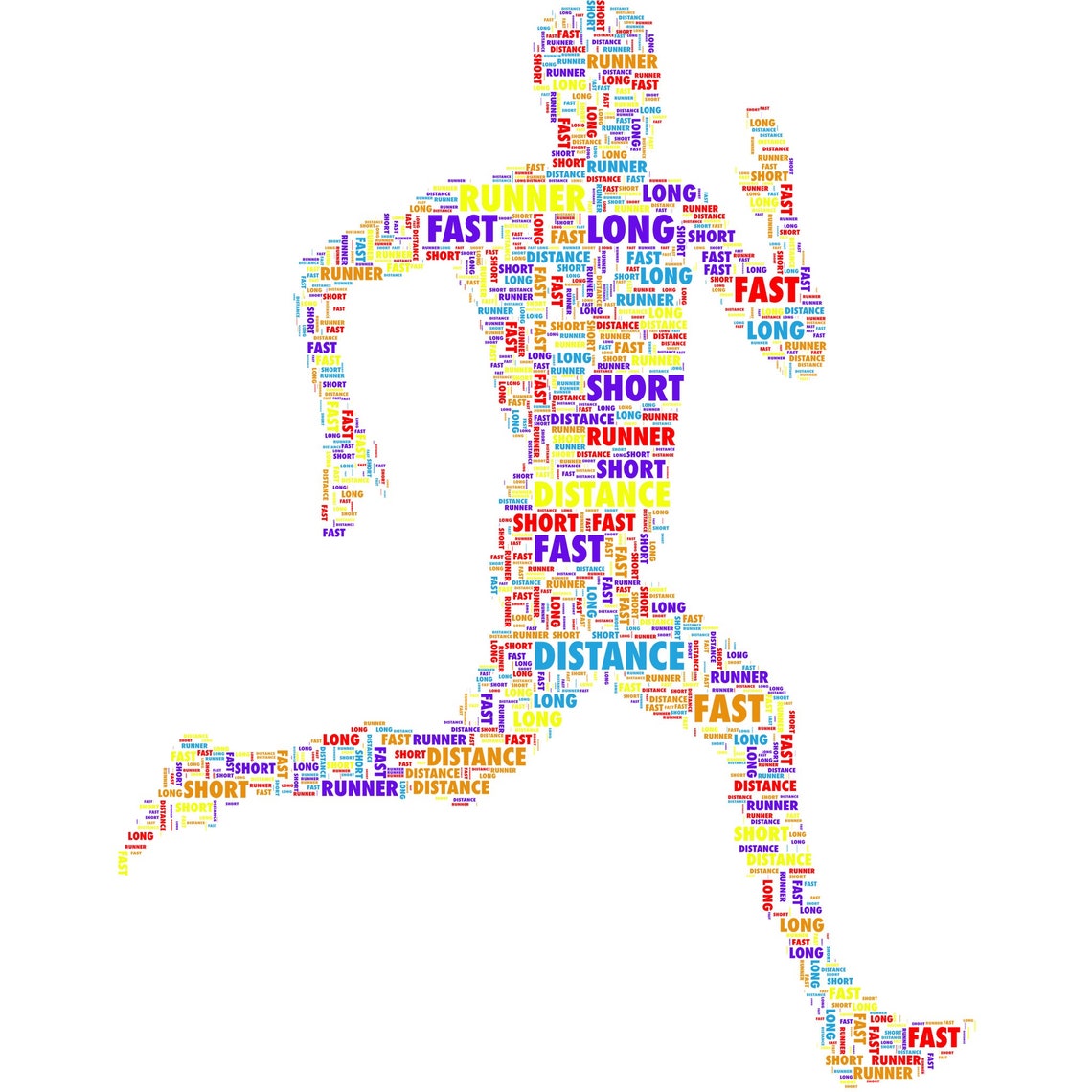 A4 personalised word art SPORTS | Etsy