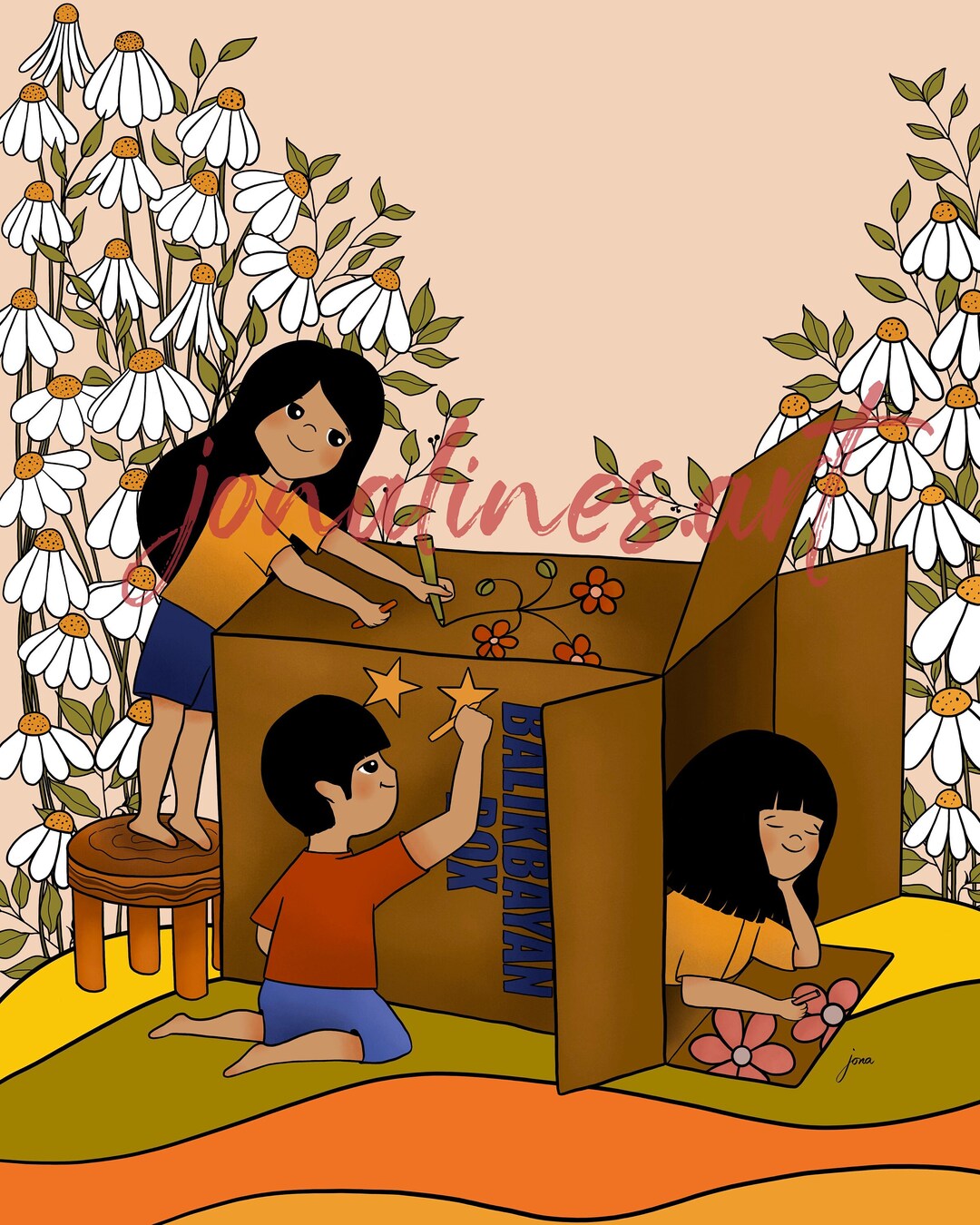 Balikbayan Box Filipino Artwork by Jona - Etsy