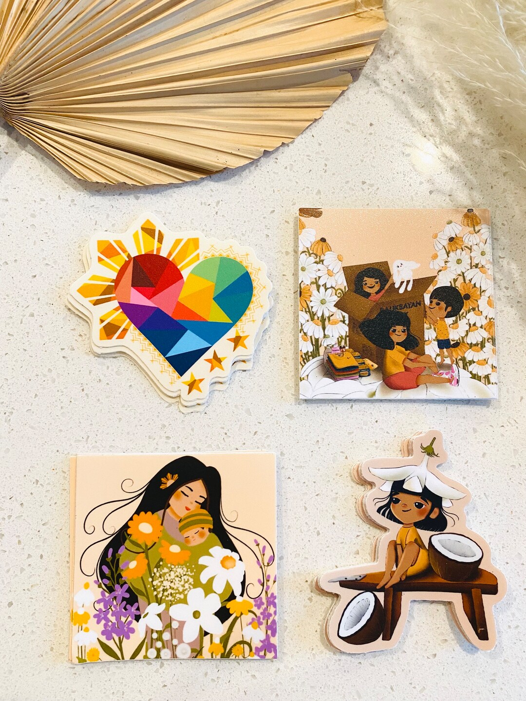 Filipina Artworks Sticker Pack of 4 - Etsy