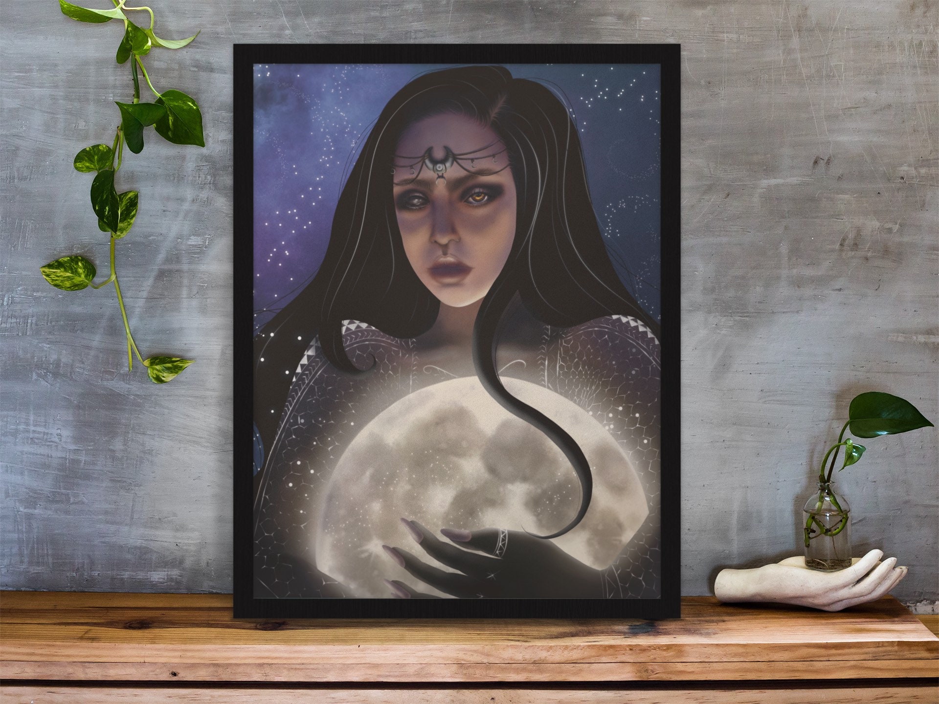 Mayari- Filipino Goddess of the Moon Art Print - Etsy
