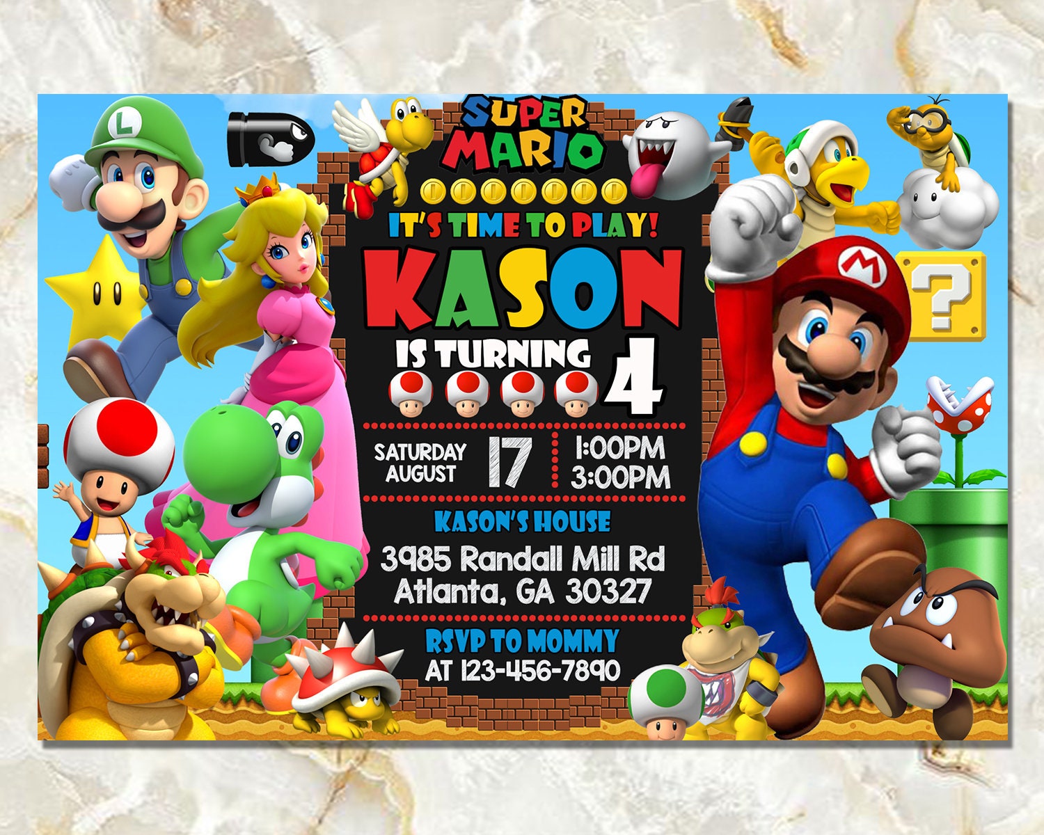 Super Mario Birthday Party Invitation For Kid Super Mario Etsy super-mario-birthday-party-invitation-for-kid-super-mario-etsy