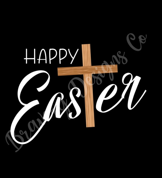 Happy Easter Cross INSTANT DOWNLOAD - Etsy