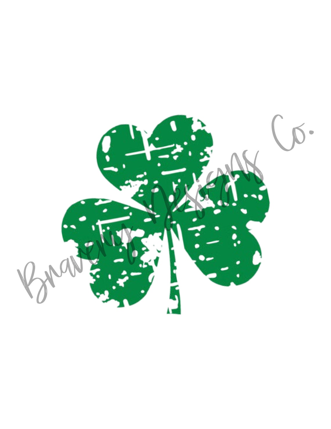 Distressed Shamrock SVG - Etsy