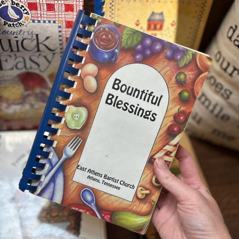 Vintage Southern Cookbook Collection / Country Cooking / Church ...