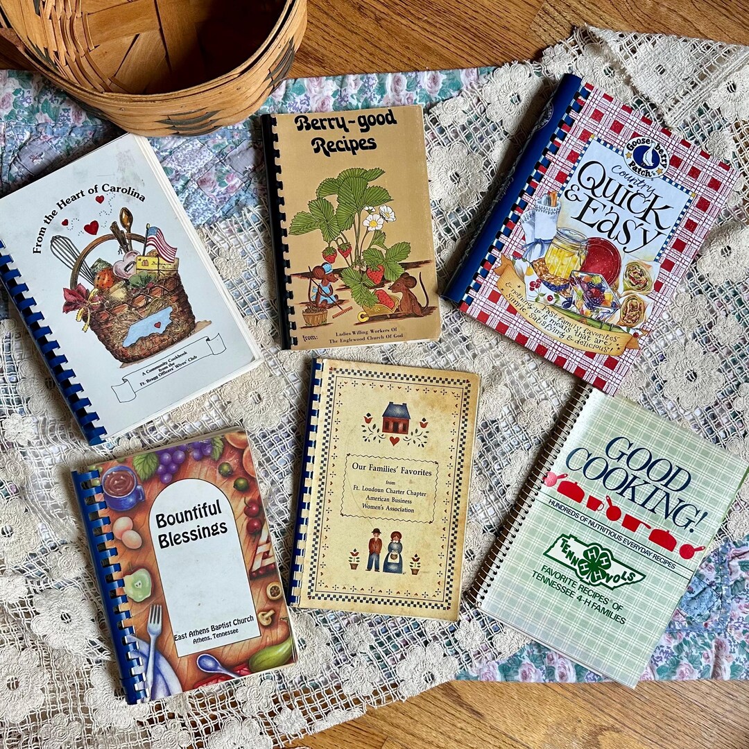 Vintage Southern Cookbook Collection / Country Cooking / Church ...