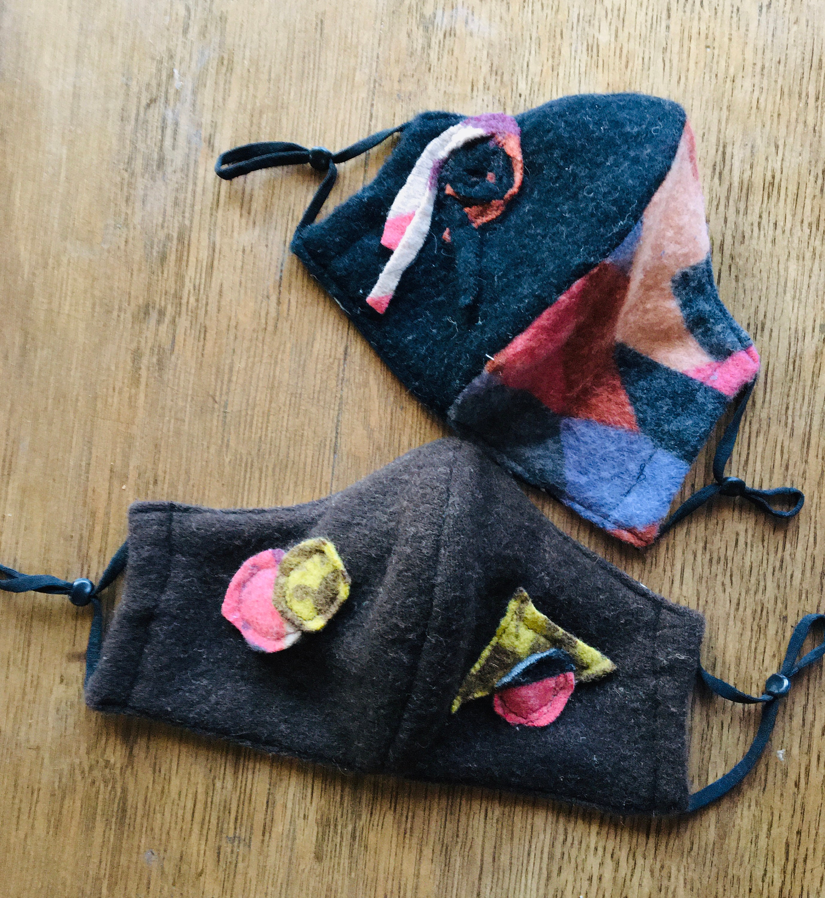 Upcycled Felted Wool Mask Color Blue - Etsy UK